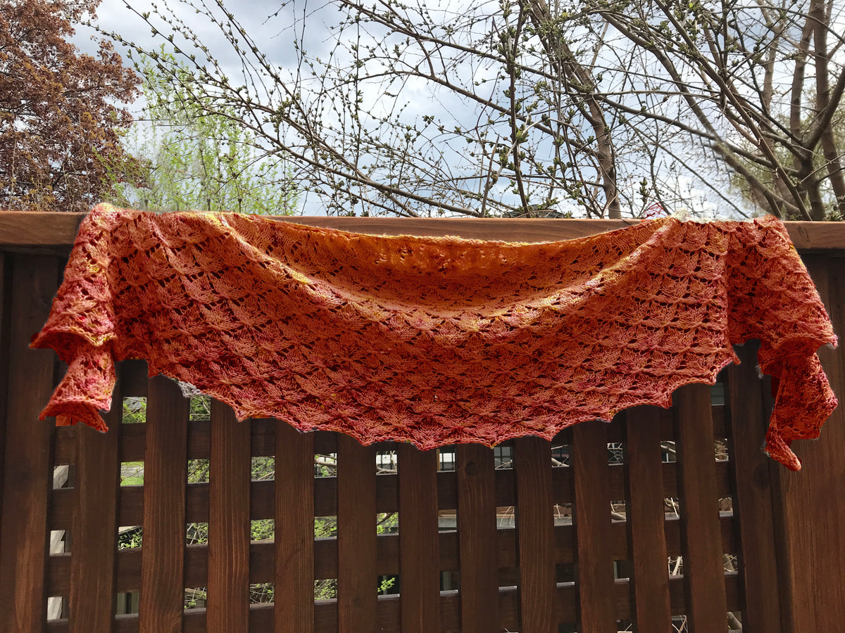 Maple Leaf Wrap Pattern – Knit Me